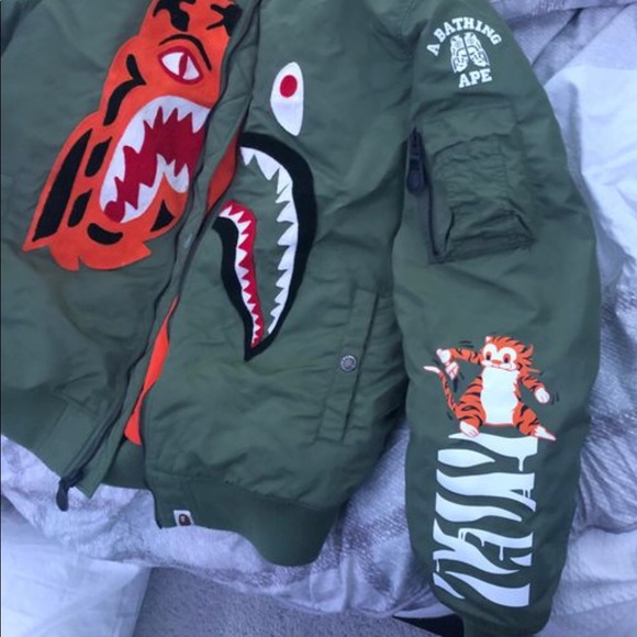 Bape | Jackets & Coats | Authentic Bape Bomber Jacket | Poshmark